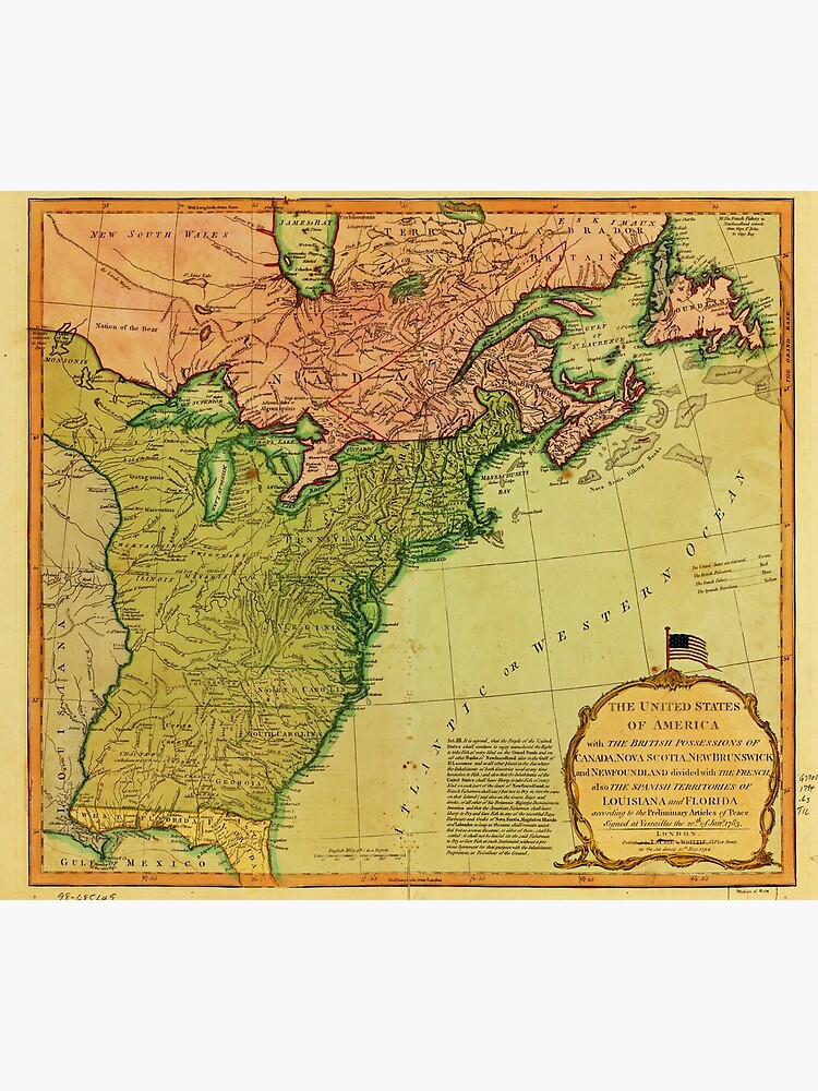 Póster «Mapa de los Estados Unidos de América (1794)» de allhistory ...
