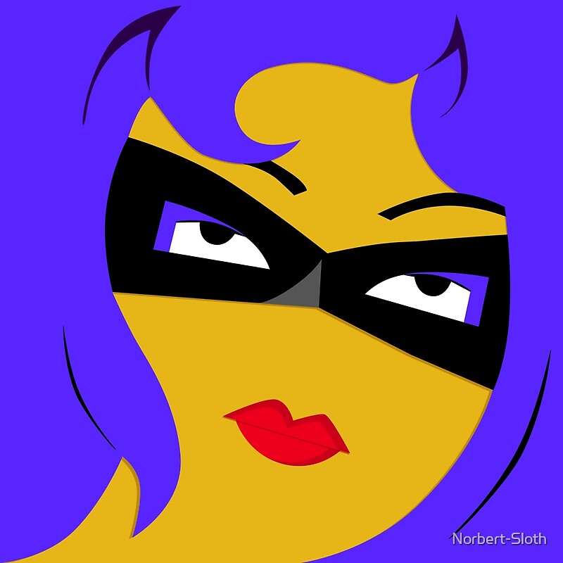"2018 Netflix Masked Woman profile icon" by Norbert-Sloth | Redbubble