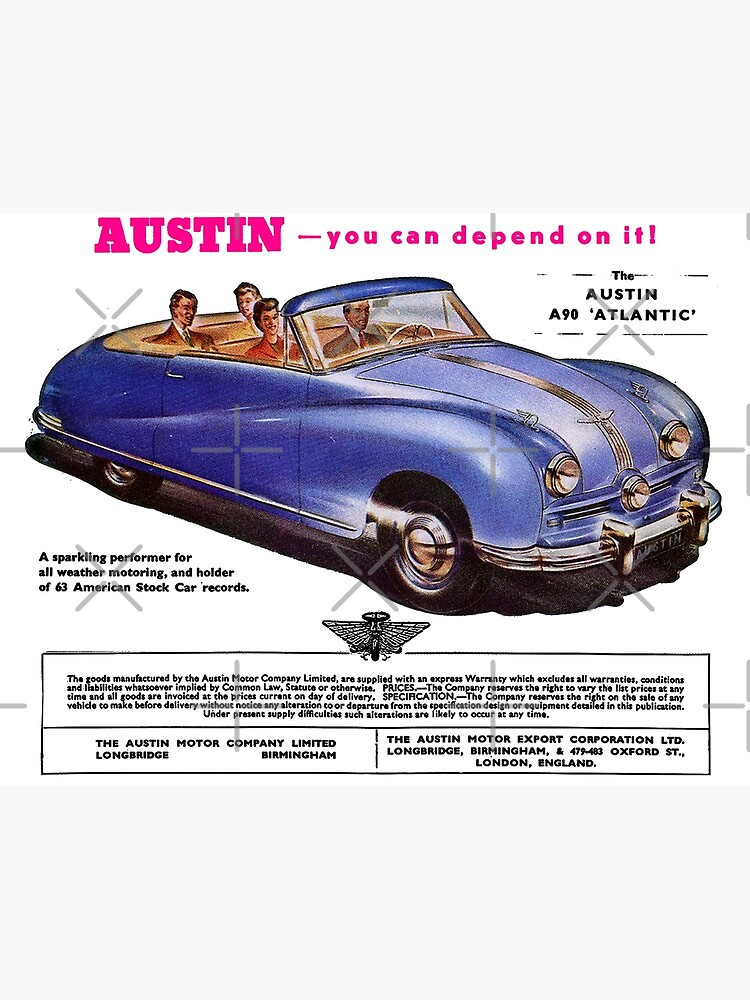 "AUSTIN A90 ATLANTIC" Art Print by ThrowbackMotors | Redbubble