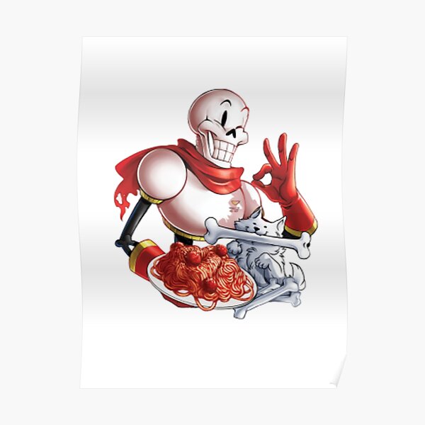 "Papyrus Undertale Spaghetti" Poster by ImPann | Redbubble