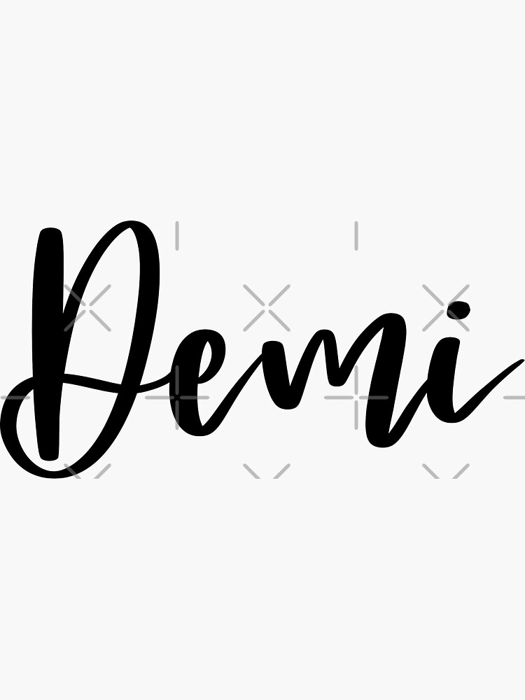 "Demi" Sticker for Sale by ellietography | Redbubble