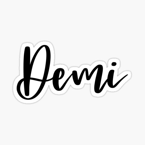 "Demi" Sticker for Sale by ellietography | Redbubble