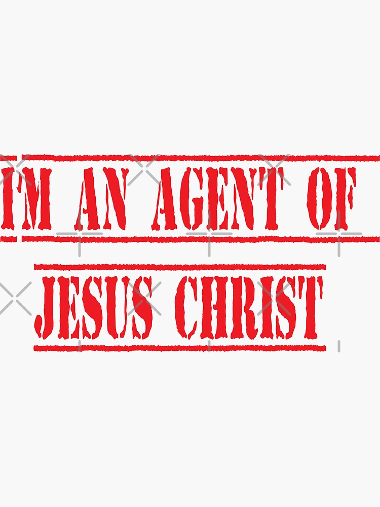 "Agent of Jesus Christ" Sticker for Sale by Taletah Pruitt | Redbubble