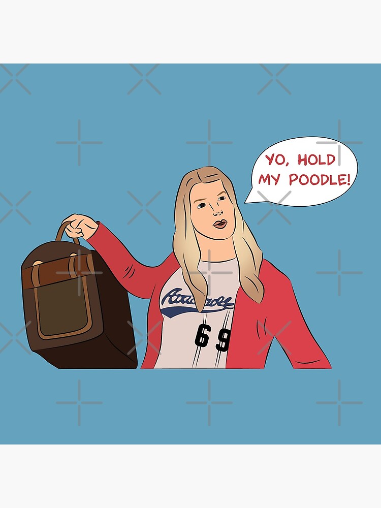 "White Chicks Hold My Poodle" Throw Pillow by rarevalo92 | Redbubble