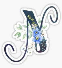 Letter N Stickers | Redbubble