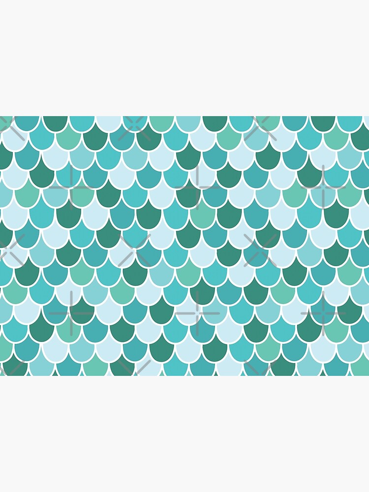"Teal Scalloped Scales" Art Print for Sale by lisanorrisart | Redbubble