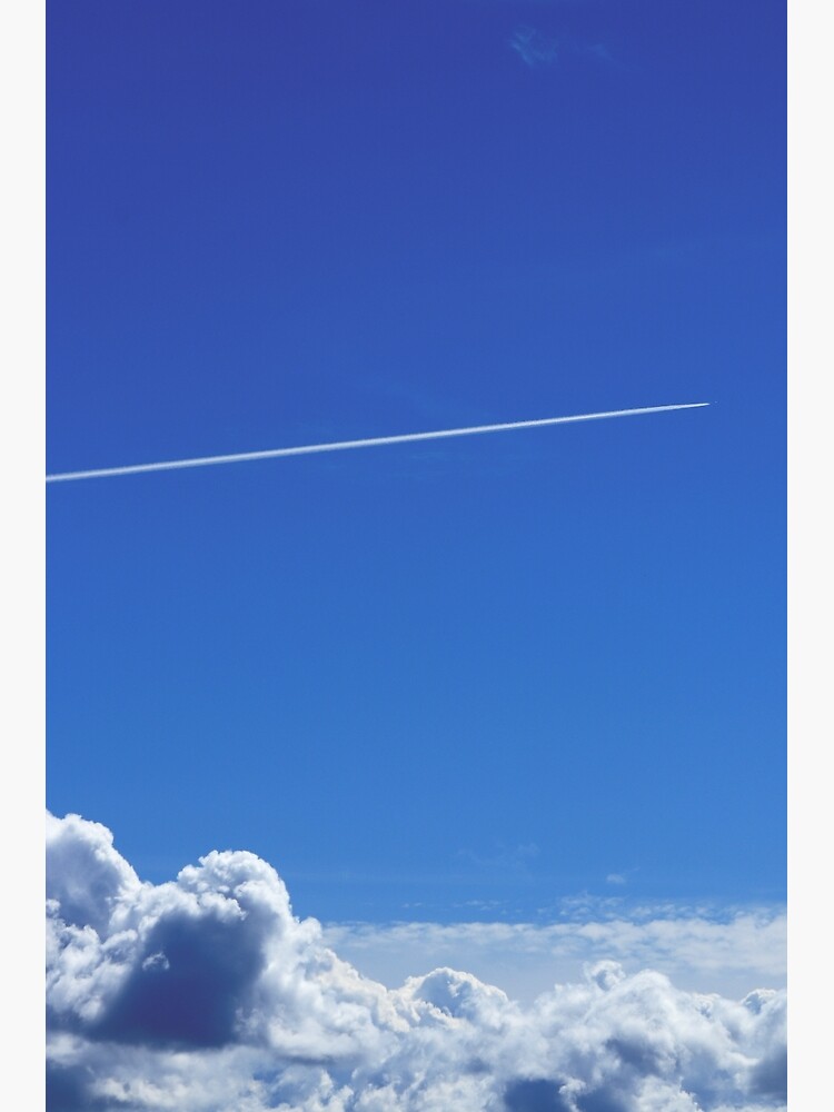 "The trail of a flying airplane" Poster by textures-store | Redbubble