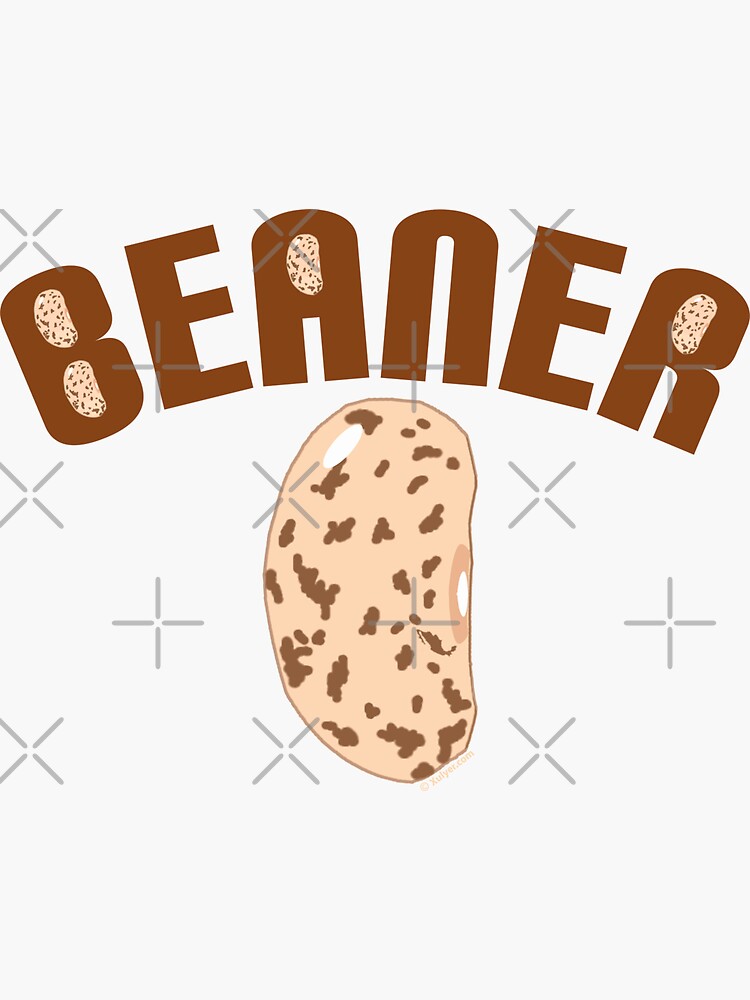 "Big Bean Beaner - Beaner Logo with Bean " Sticker for Sale by xulyer ...