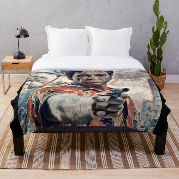 "Scarface" Throw Blanket for Sale by dwilliams5391 | Redbubble