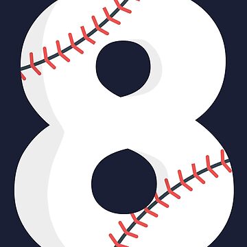 "Number 8 Baseball #8" Poster for Sale by melsens | Redbubble