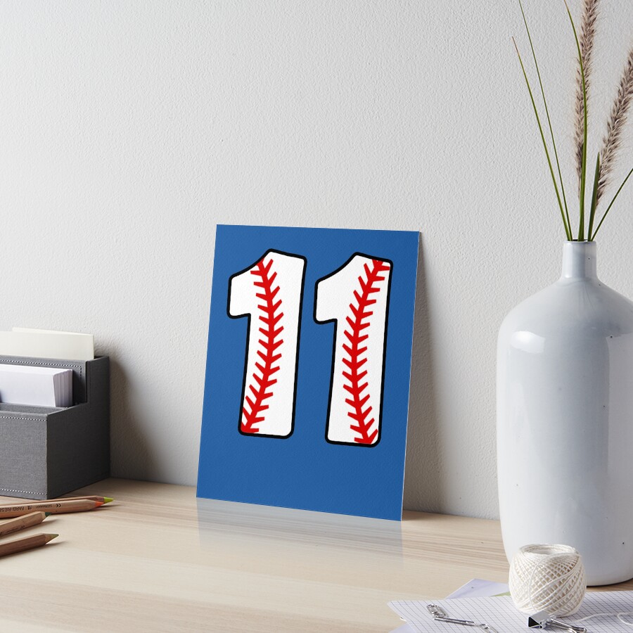"Number 11 Baseball #11" Poster for Sale by melsens | Redbubble