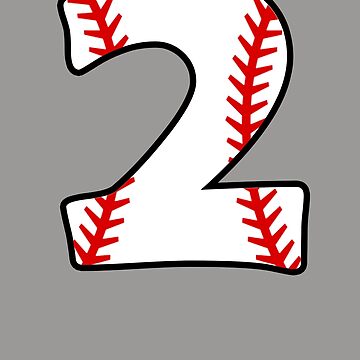 "Number 2 Baseball #2" Sticker for Sale by melsens | Redbubble