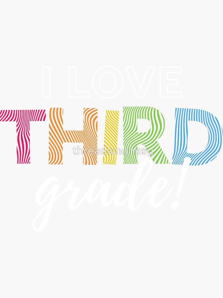 "I Love Third Grade Funny Third Grade 3rd Teacher Appreciation Gift ...