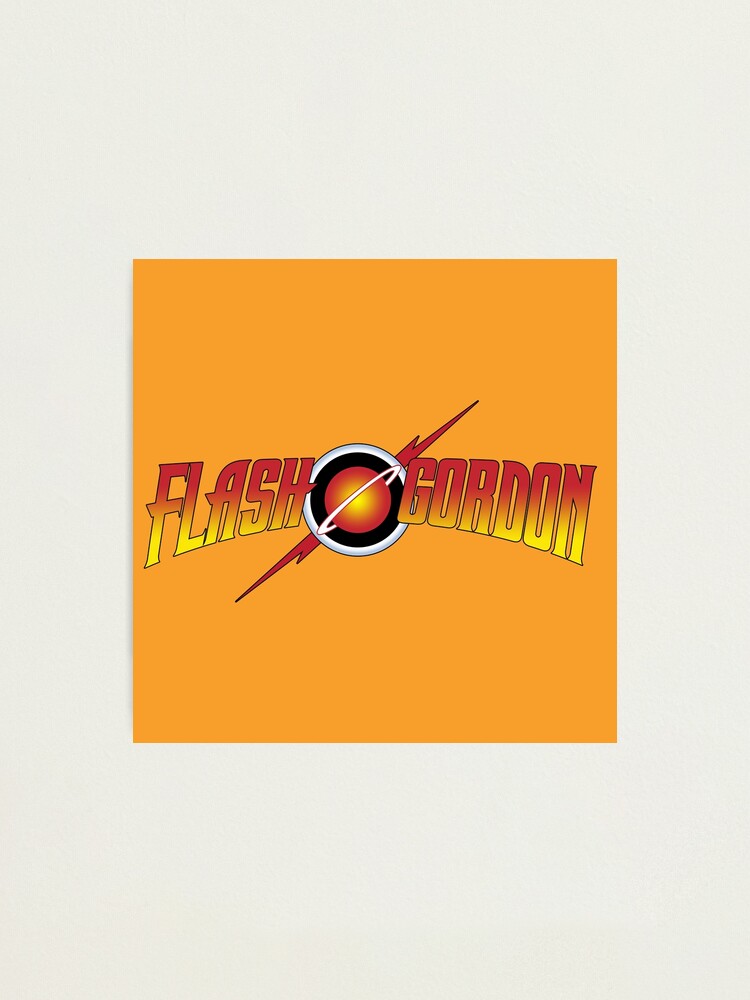 "Flash Gordon Logo" Photographic Print for Sale by WonkyRobot | Redbubble
