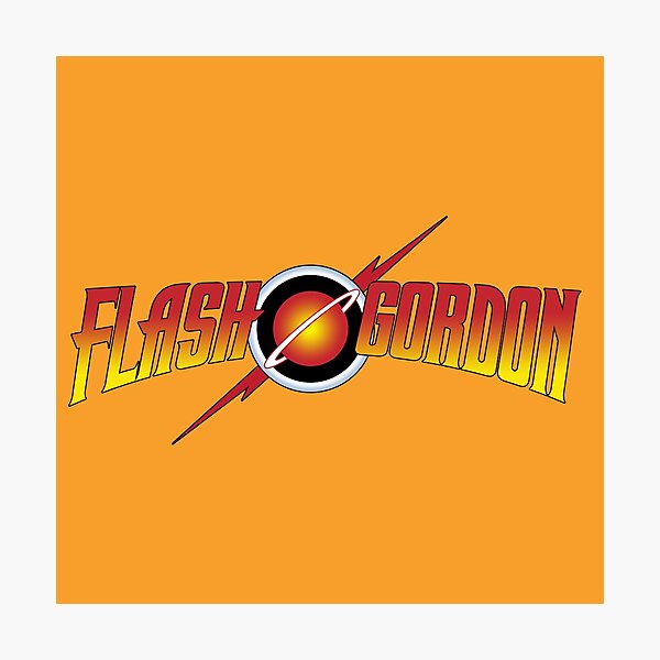 "Flash Gordon Logo" Photographic Print for Sale by WonkyRobot | Redbubble