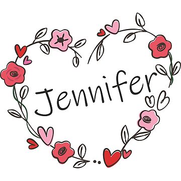 "My name is Jennifer" Art Board Print for Sale by oleo79 | Redbubble