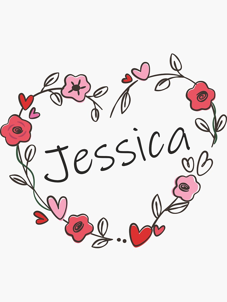 "My name is Jessica" Sticker for Sale by oleo79 | Redbubble
