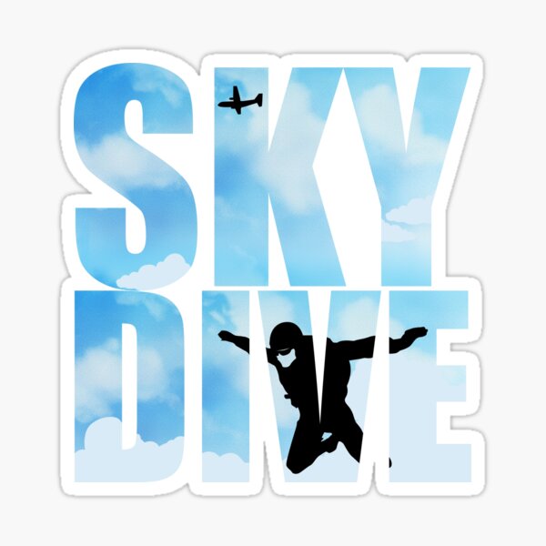 "Skydiving Gifts for skydivers" Sticker for Sale by vince58 | Redbubble