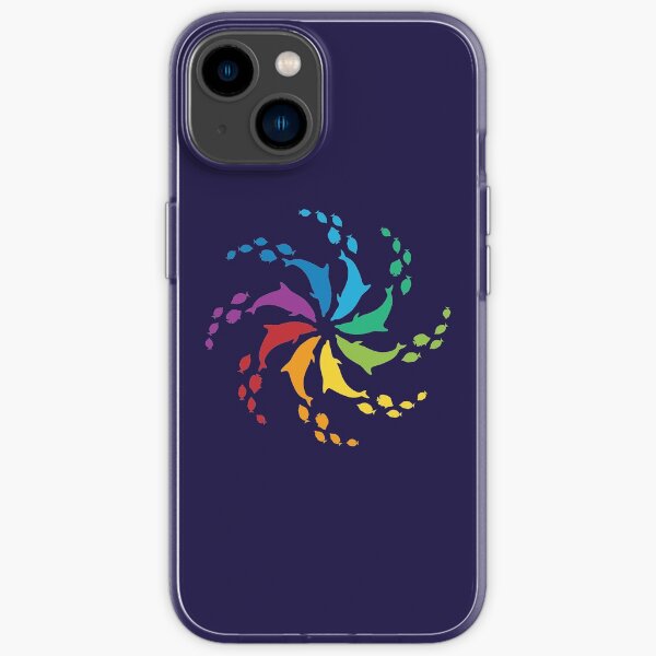 "Color: Dolphin Rainbow Pinwheel" iPhone Case for Sale by ...