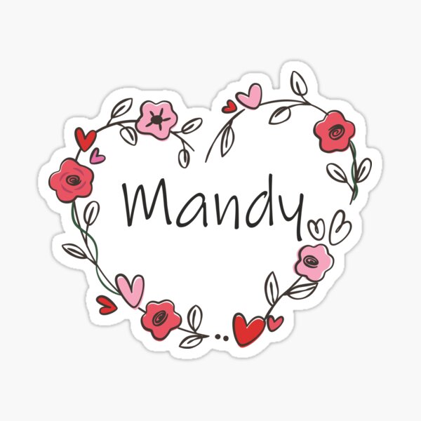 "My name is Mandy" Sticker for Sale by oleo79 | Redbubble