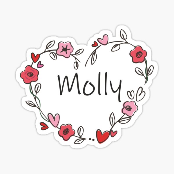 "My name is Molly" Sticker by oleo79 | Redbubble