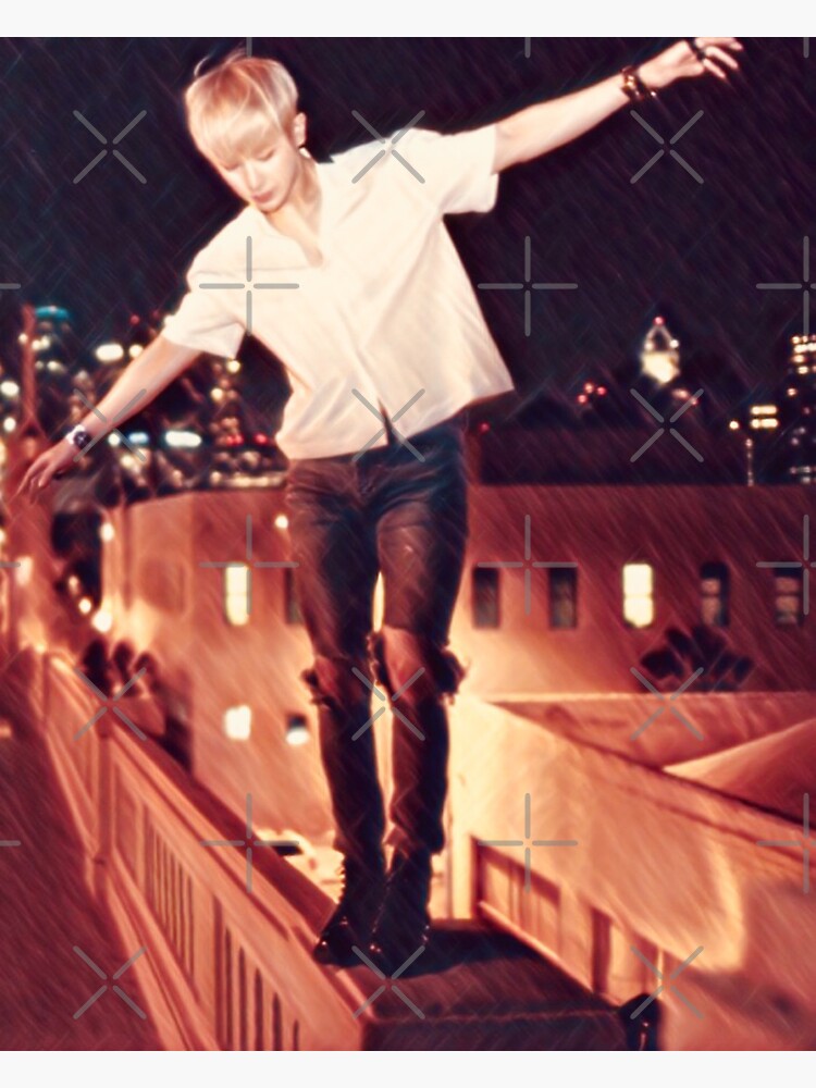 "Wonho " Sticker for Sale by Haseena | Redbubble