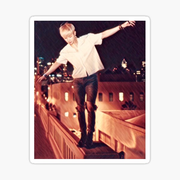 "Wonho " Sticker for Sale by Haseena | Redbubble