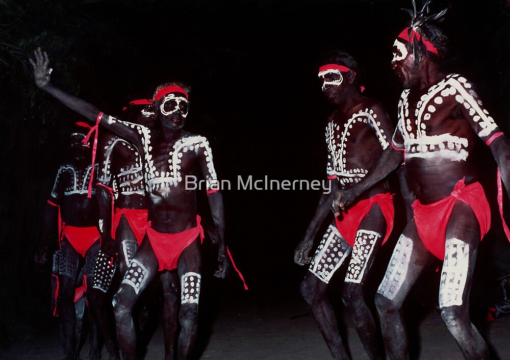 "Australian Aboriginals corroboree" by Brian McInerney | Redbubble