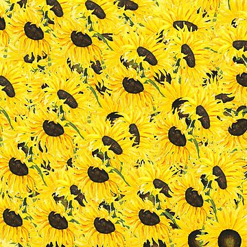 "yellow sunflower pattern 1" Shower Curtain for Sale by ColorandColor ...