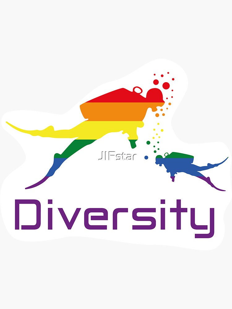 "diversity" Sticker for Sale by JIFstar | Redbubble