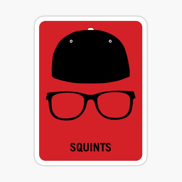 "Squints" Sticker by justinwmiller | Redbubble