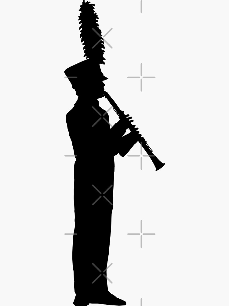 "Marching Band Clarinet, Standing" Sticker by Vistascribe | Redbubble