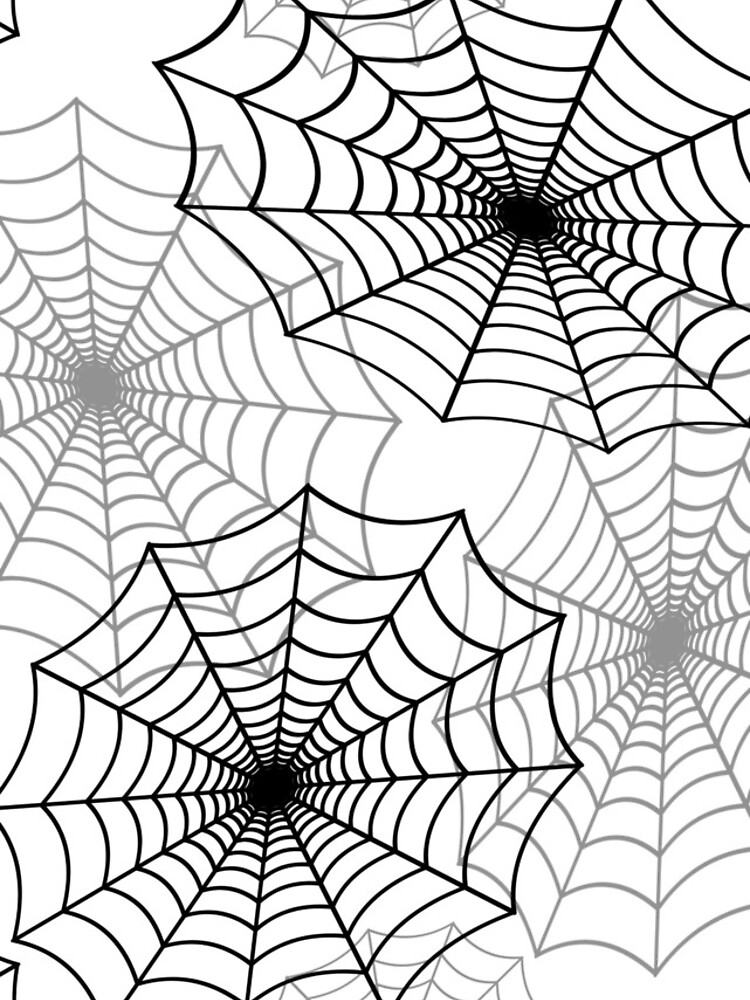 "Black Spider Web Cobweb Silk Pattern on White" iPhone Case for Sale by ...