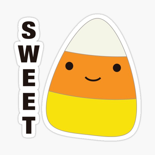 "Sweet Chibi Candy Corn" Sticker by Eggtooth | Redbubble