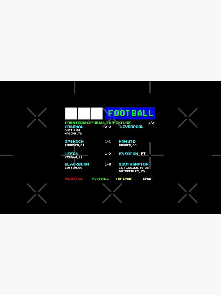 "UK Football Ceefax Retro T-Shirt" Coffee Mug for Sale by PinkPlatypus ...