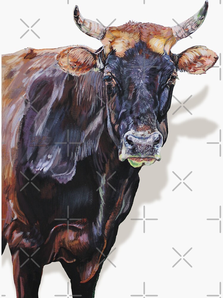 "Swiss Brown" Sticker by AK-Hevonen | Redbubble