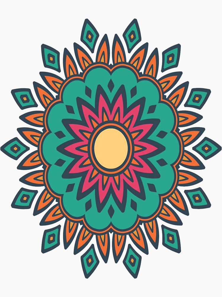 "Mandala good luck" Sticker by fantastic23 | Redbubble