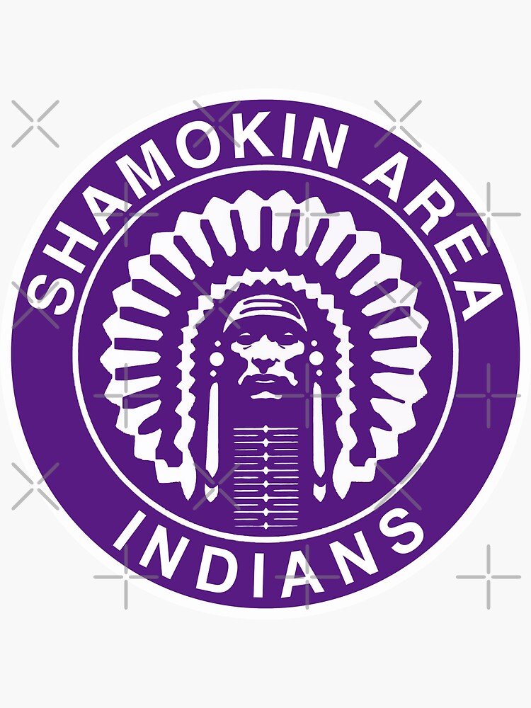 "Shamokin Area Indians Circle Logo" Sticker for Sale by COALREGIONTEAMS ...