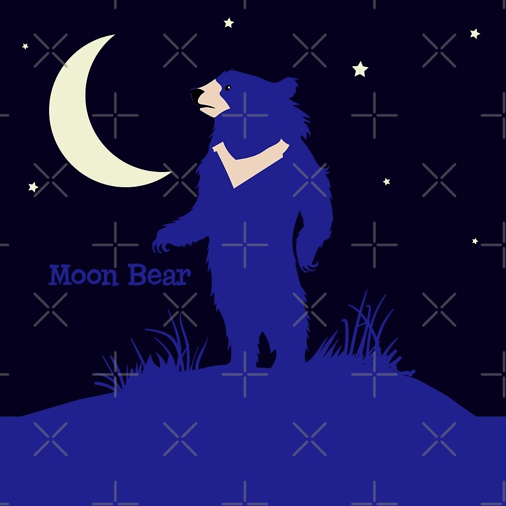 "Moon Bear" by PepomintNarwhal | Redbubble