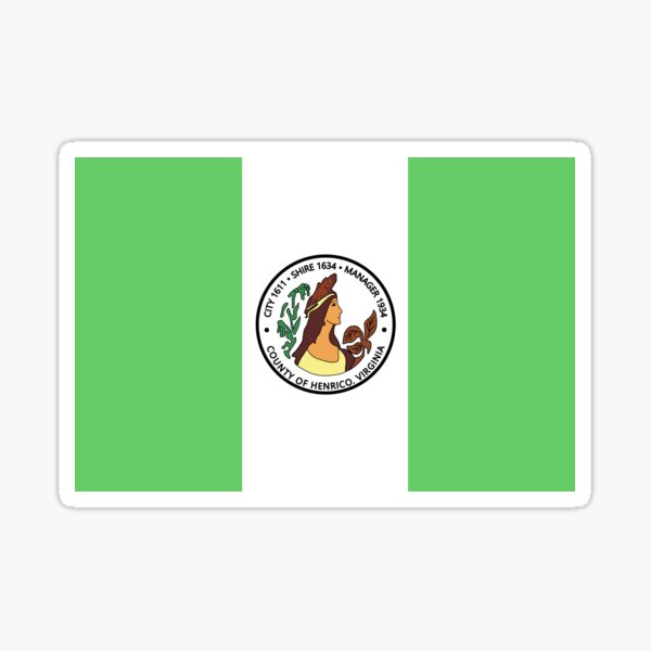 "Flag of the County of Henrico (1984) - Flag Merch" Sticker for Sale by ...