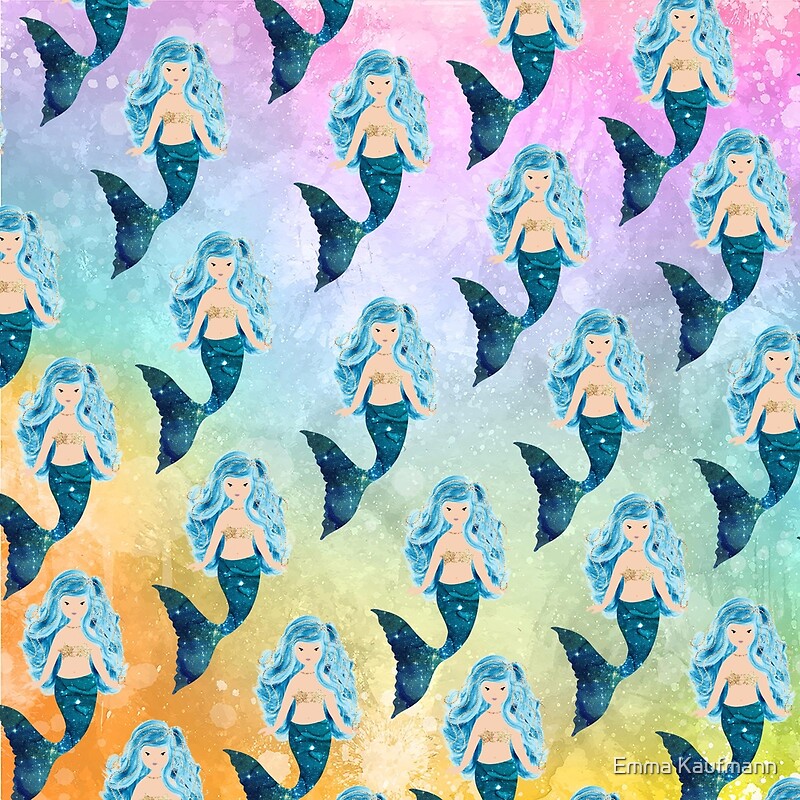 "Rainbow Mermaids" by Emma Kaufmann | Redbubble