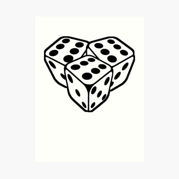 "666 dice" Art Print for Sale by 13666 | Redbubble