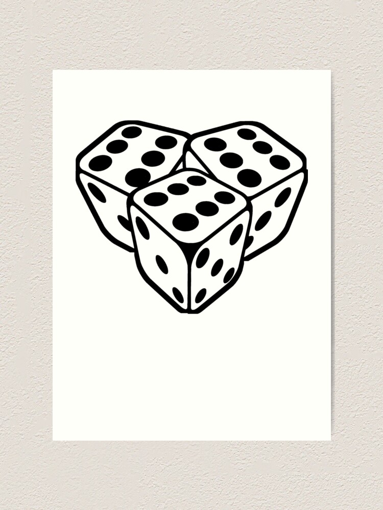 "666 dice" Art Print for Sale by 13666 | Redbubble