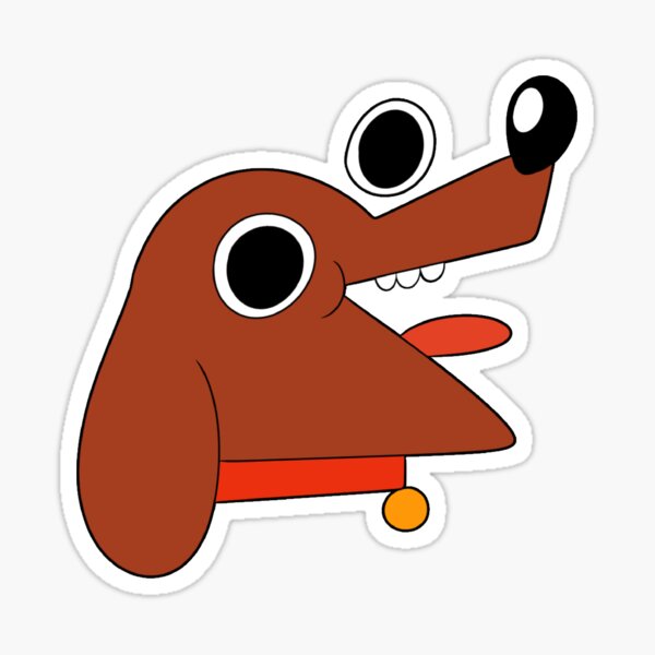 "Mr. Arf" Sticker for Sale by machobrunch | Redbubble
