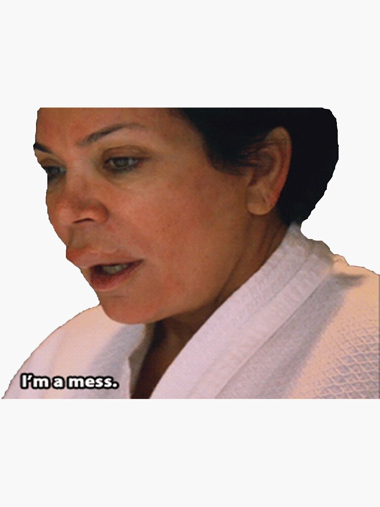 "Kris Jenner - I'm a mess " Sticker for Sale by eventur5 | Redbubble