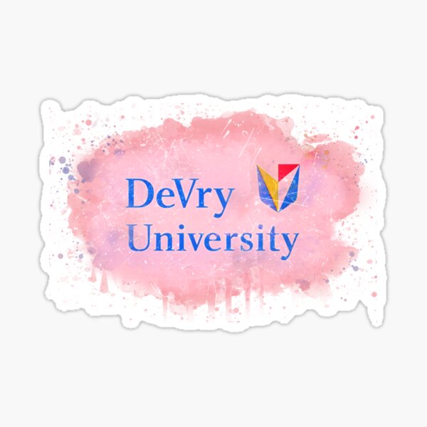 "DeVry University-Phoenix Rustic Watercolor Logo" Sticker for Sale by ...