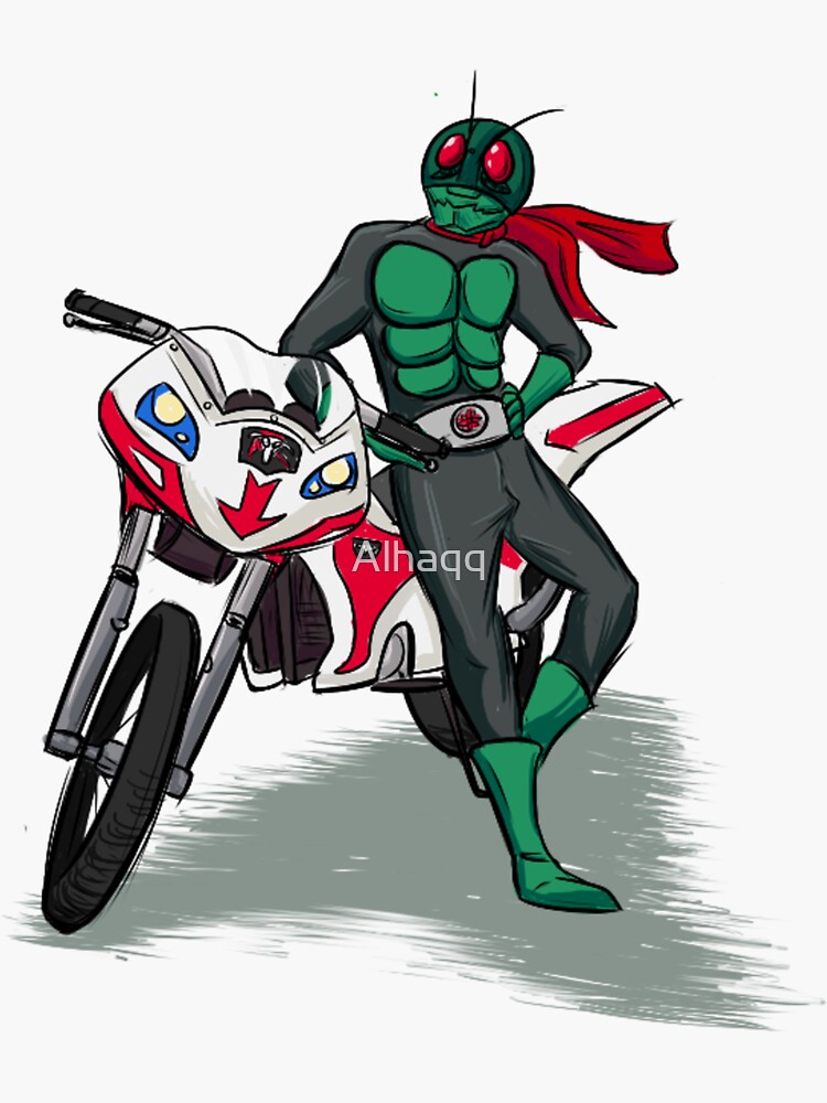 "Kamen Rider "Let's Go! Rider Kick!"" Sticker for Sale by Alhaqq ...