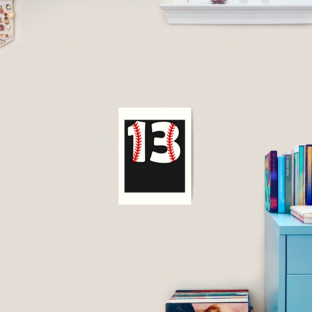 Lámina artística «Número 13 Béisbol # 13» de melsens | Redbubble