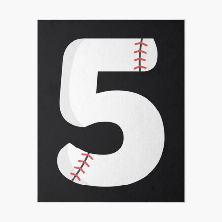 "Number 5 Baseball #5" Art Board Print for Sale by melsens | Redbubble
