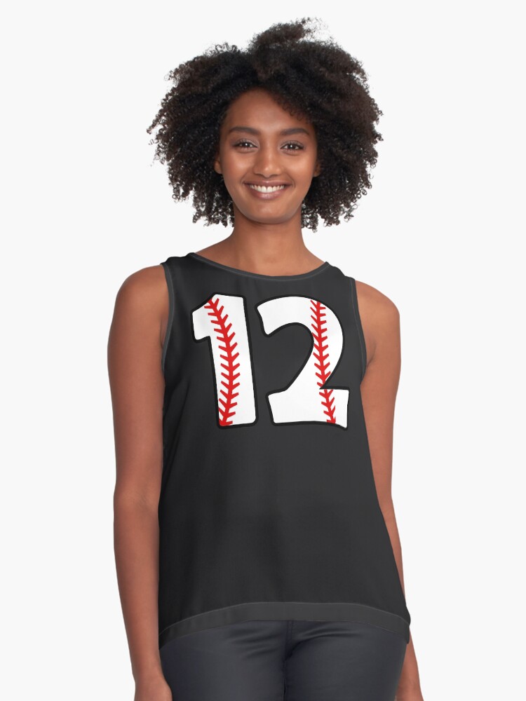 "Number 12 Baseball #12" Sticker for Sale by melsens | Redbubble